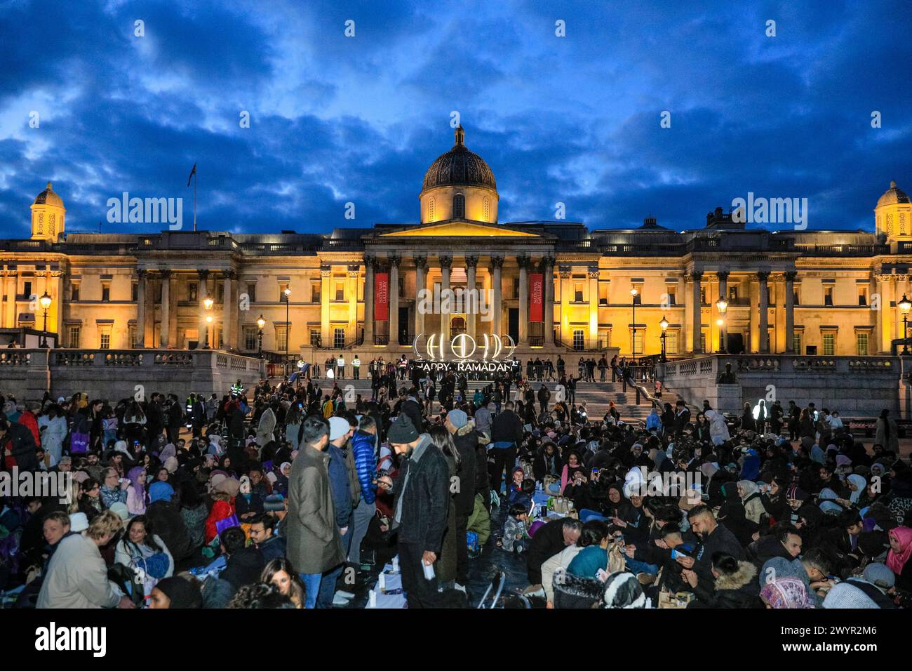The UK's largest Open Iftar during the Islamic holy month of Ramadan on ...