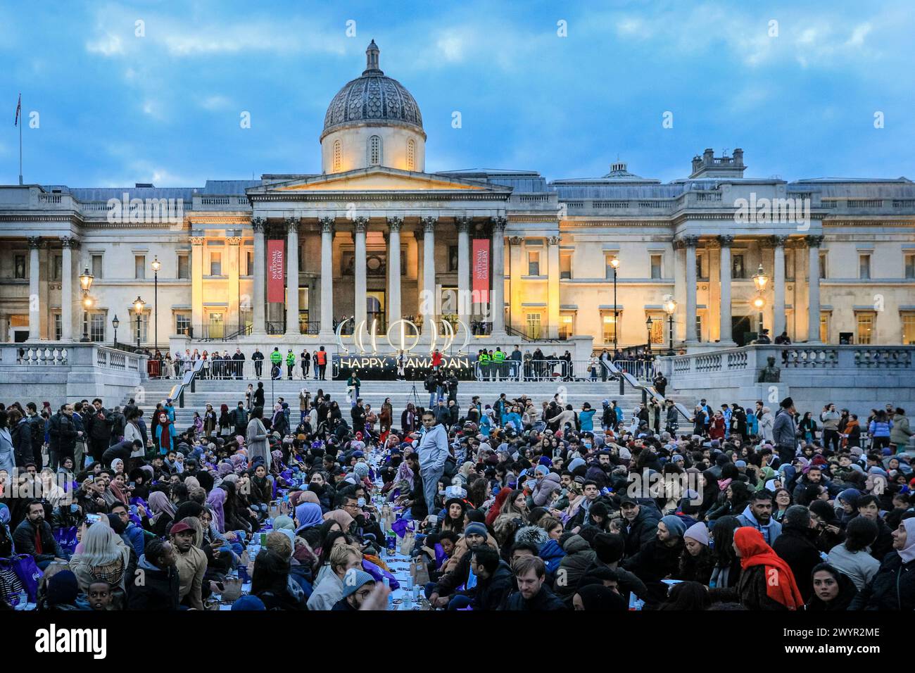 The UK's largest Open Iftar during the Islamic holy month of Ramadan on ...