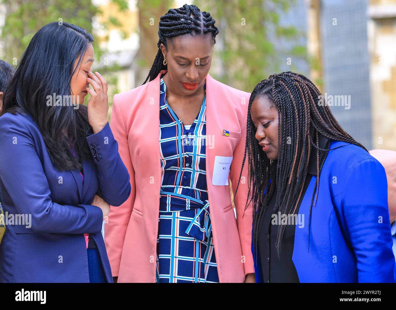 (l-t-r) Rushanara Ali, Florence Eshalomi, Marsha de Cordova, all MP ...