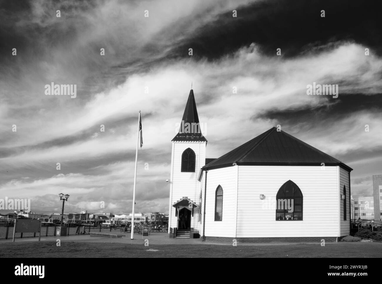 Norwegian Church in Cardiff Bay, the oldest surviving Norwegian Seamen ...