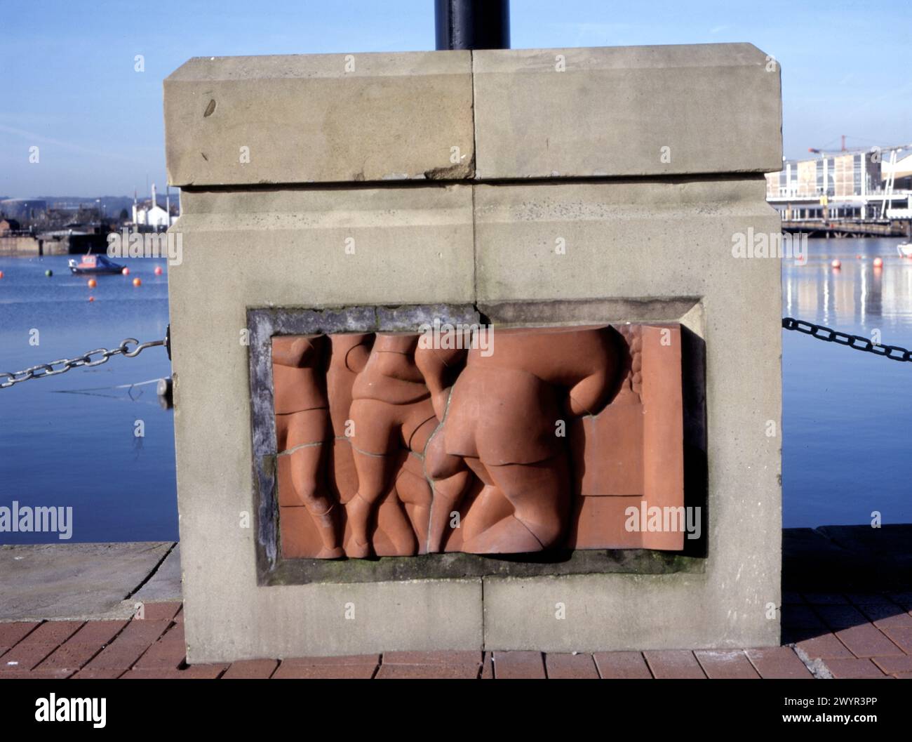 Terracotta panel showing rugby players designed by Martin Williams on ...