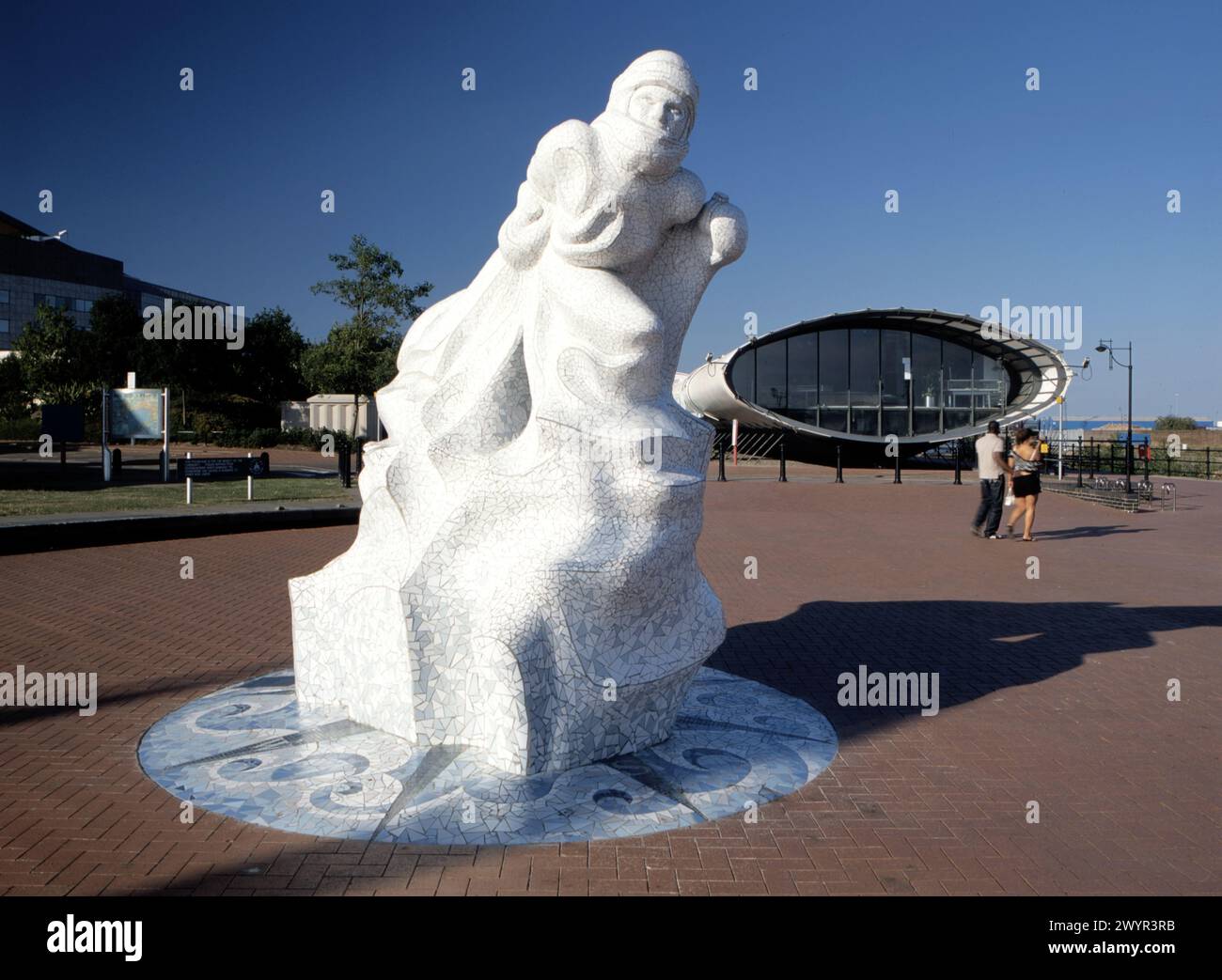 The Scott Antarctic Memorial sculpture at Cardiff Bay commemorates his ...