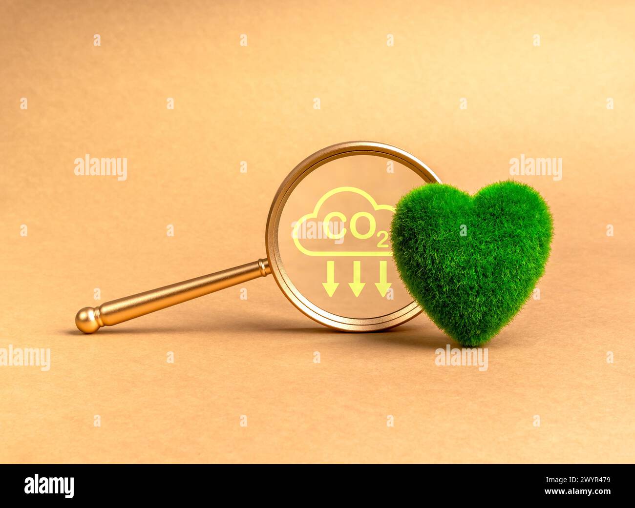 Environmental sustainability, Net zero carbon dioxide reduction concept ...