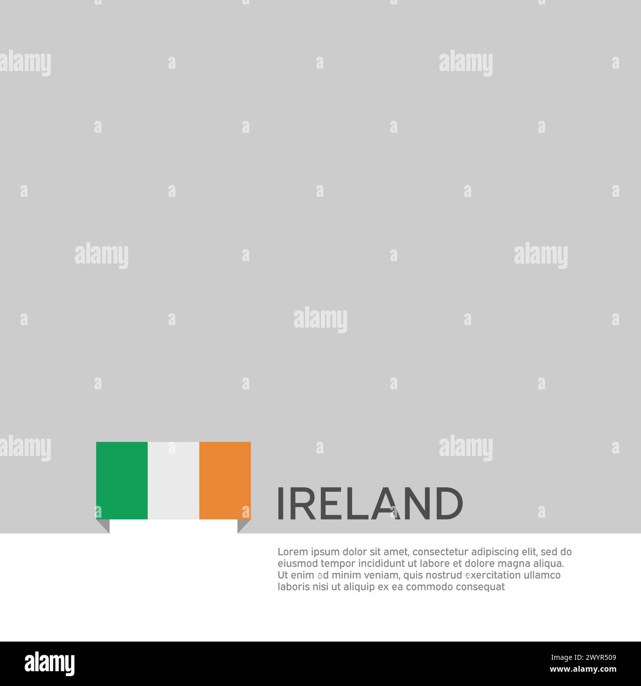 Republic of ireland flag background. State patriotic irish banner ...