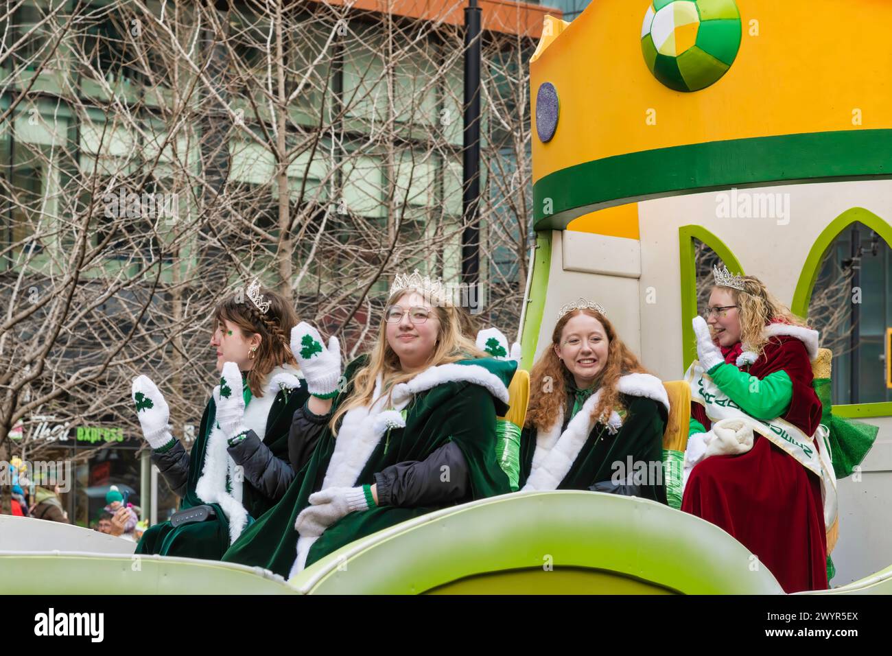 St. Patricks' Day 2024 - Irish lassies Stock Photo - Alamy