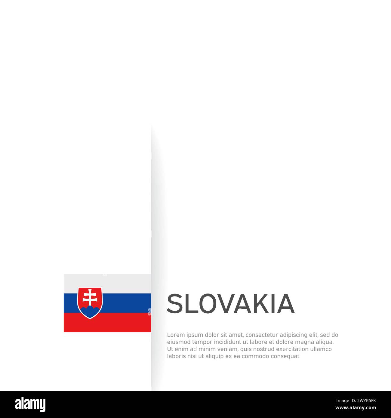 Slovakia flag background. State patriotic slovak banner, cover ...