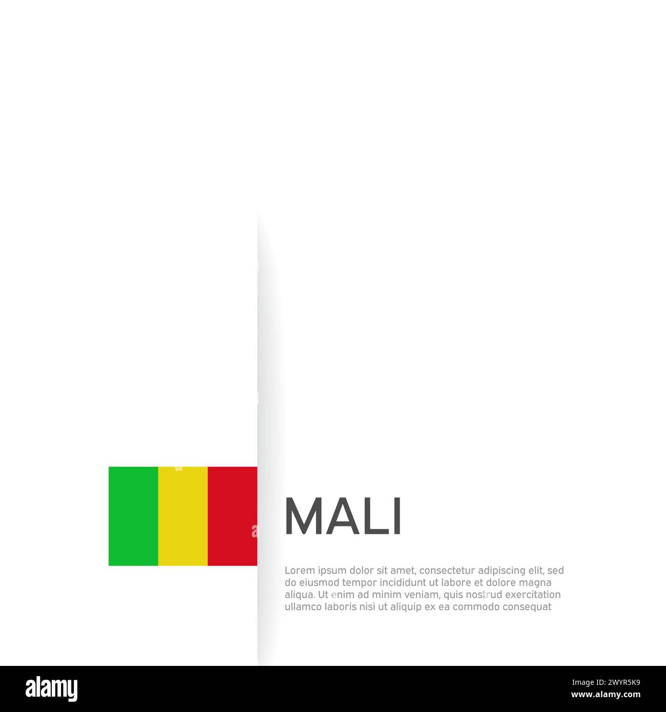 Mali flag background. State patriotic mali banner, cover. Document ...