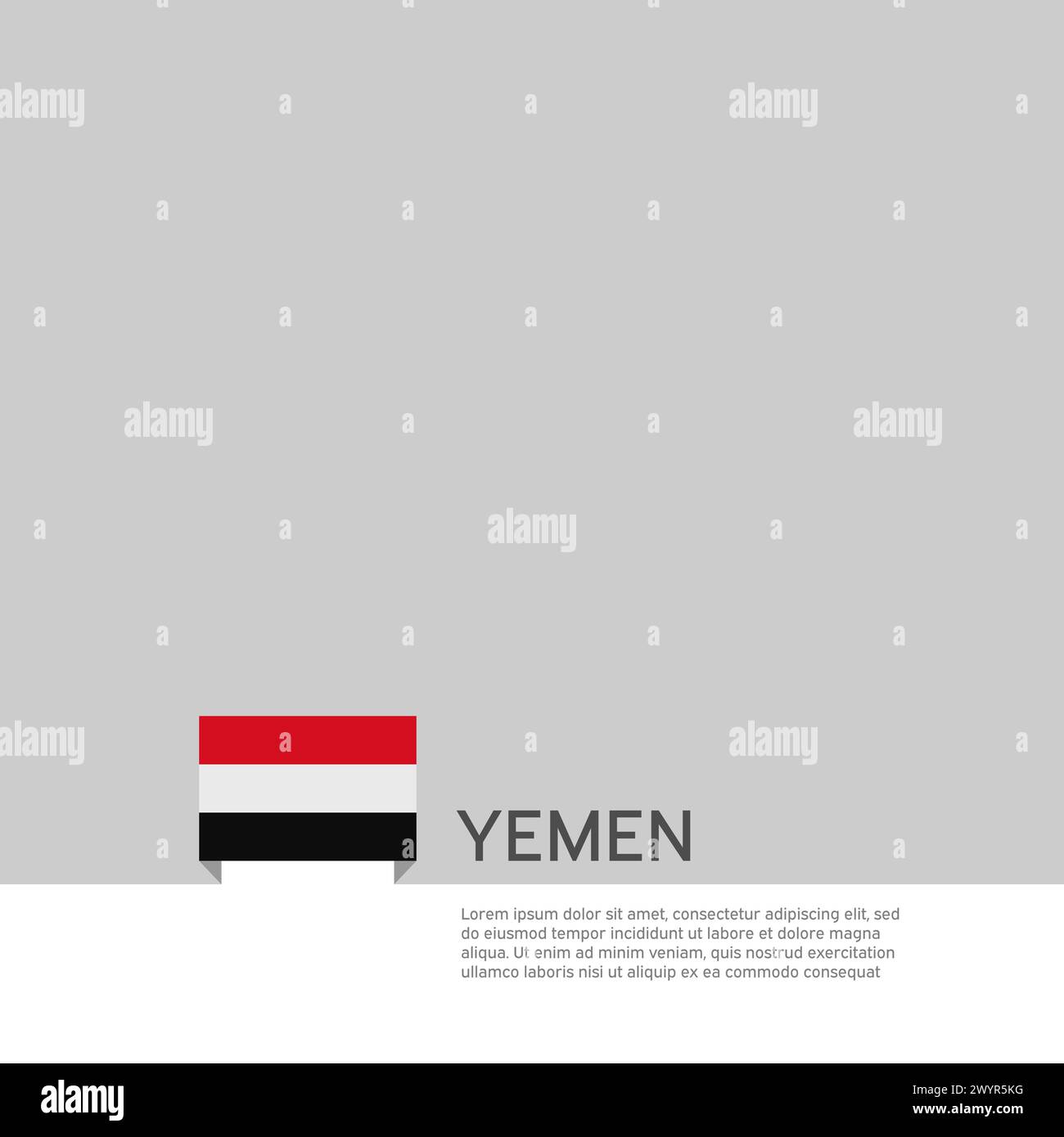 Yemen flag background. State patriotic yemeni banner, cover. Document ...