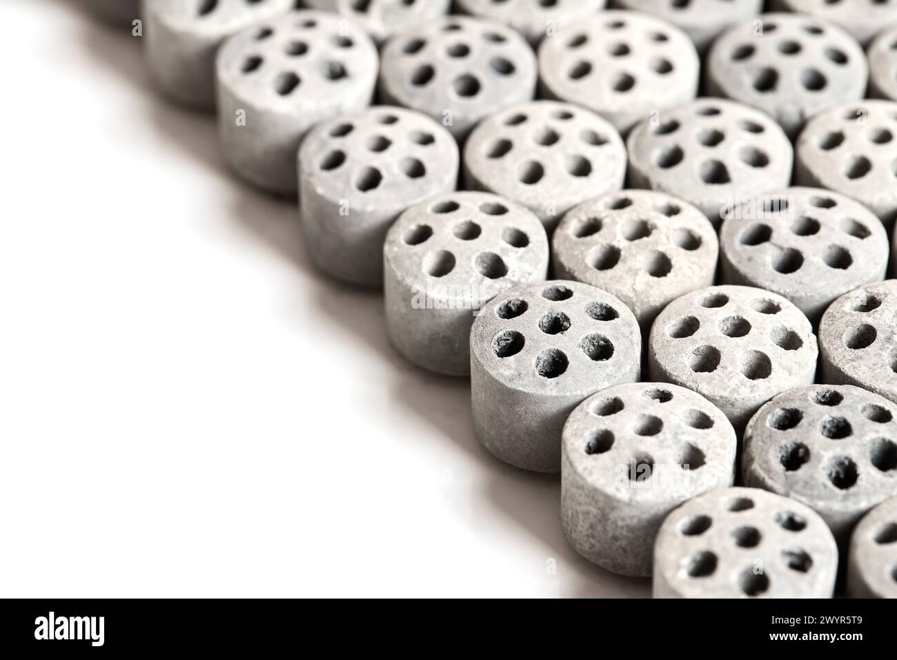 Carbon dioxide reforming of methane. Nickel catalyst seven holes ...