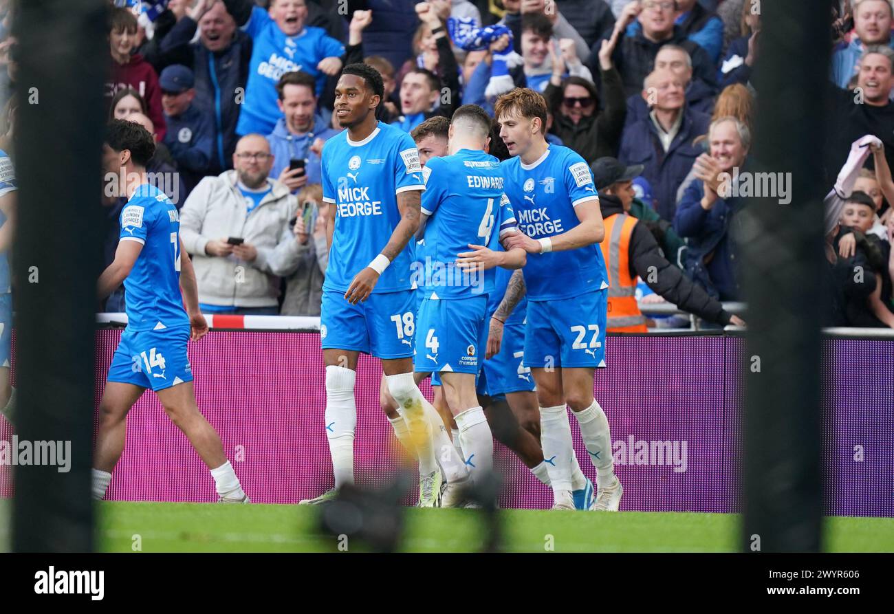 LONDON, ENGLAND - APRIL 7: Harrison Burrows of Peterborough United ...