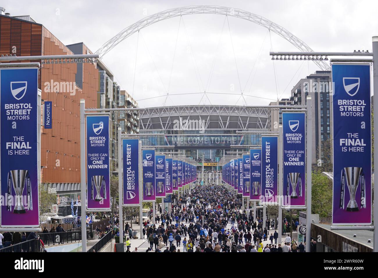 LONDON, ENGLAND - APRIL 7: Wembley way prior to the Bristol Street ...