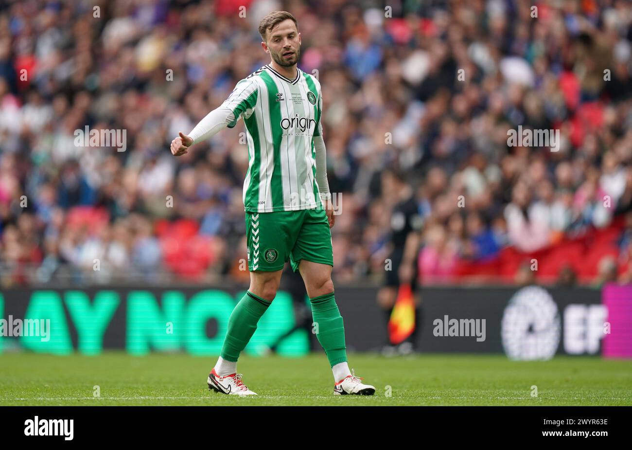 LONDON, ENGLAND - APRIL 7: Matt Butcher of Wycombe Wanderers during the ...
