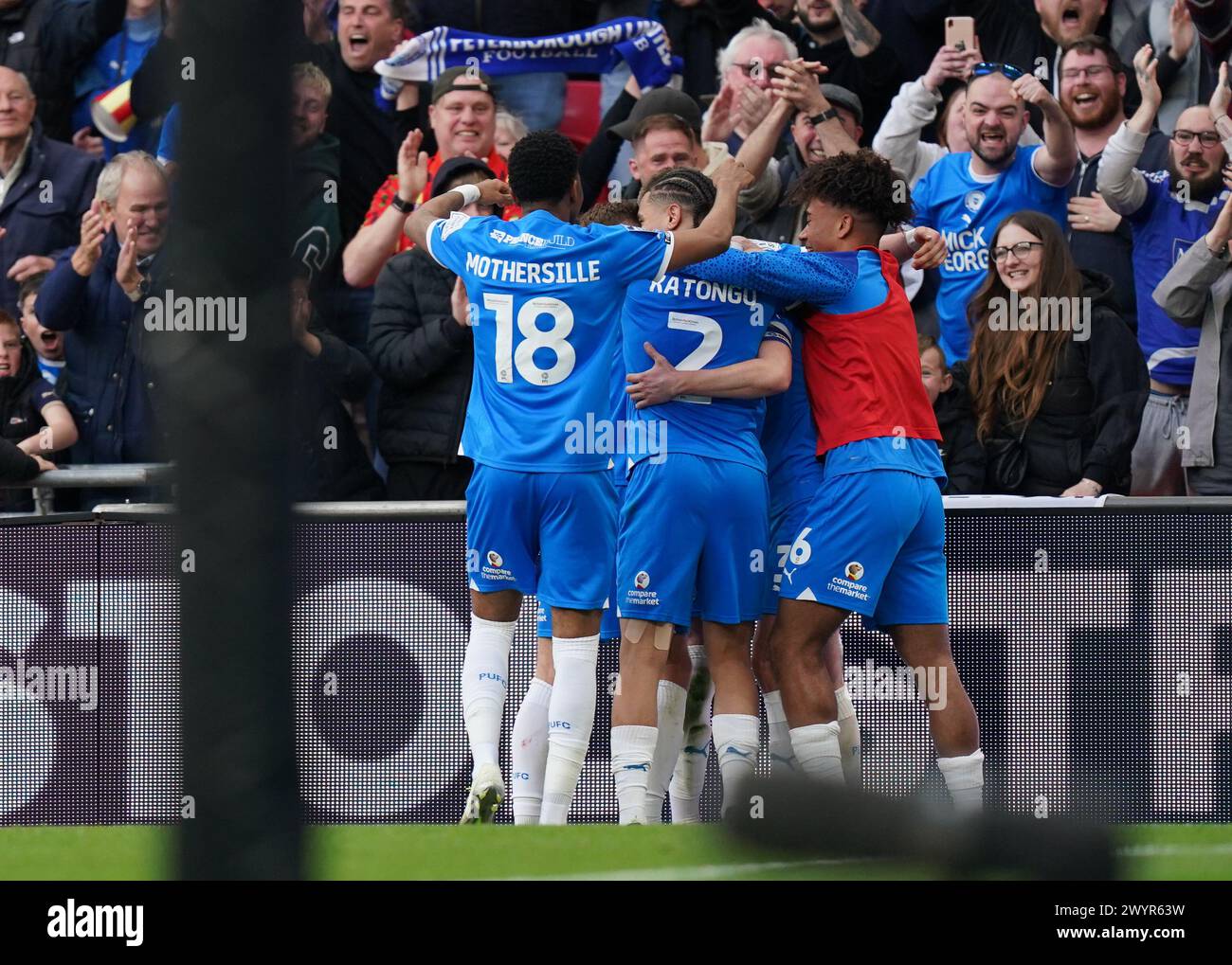 LONDON, ENGLAND - APRIL 7: Harrison Burrows of Peterborough United ...