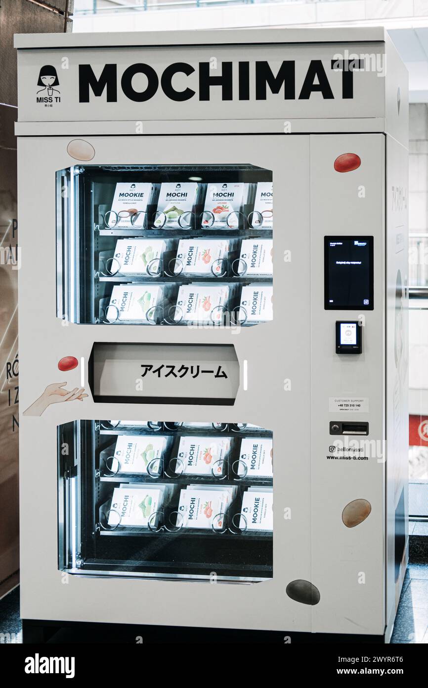 Warsaw, Poland - March 19, 2024. Japanese Mochi Rice Cakes Vending ...