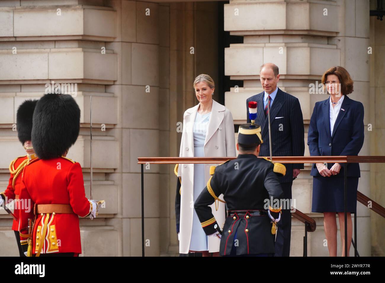 The Duke and Duchess of Edinburgh, on behalf of King Charles III, with ...