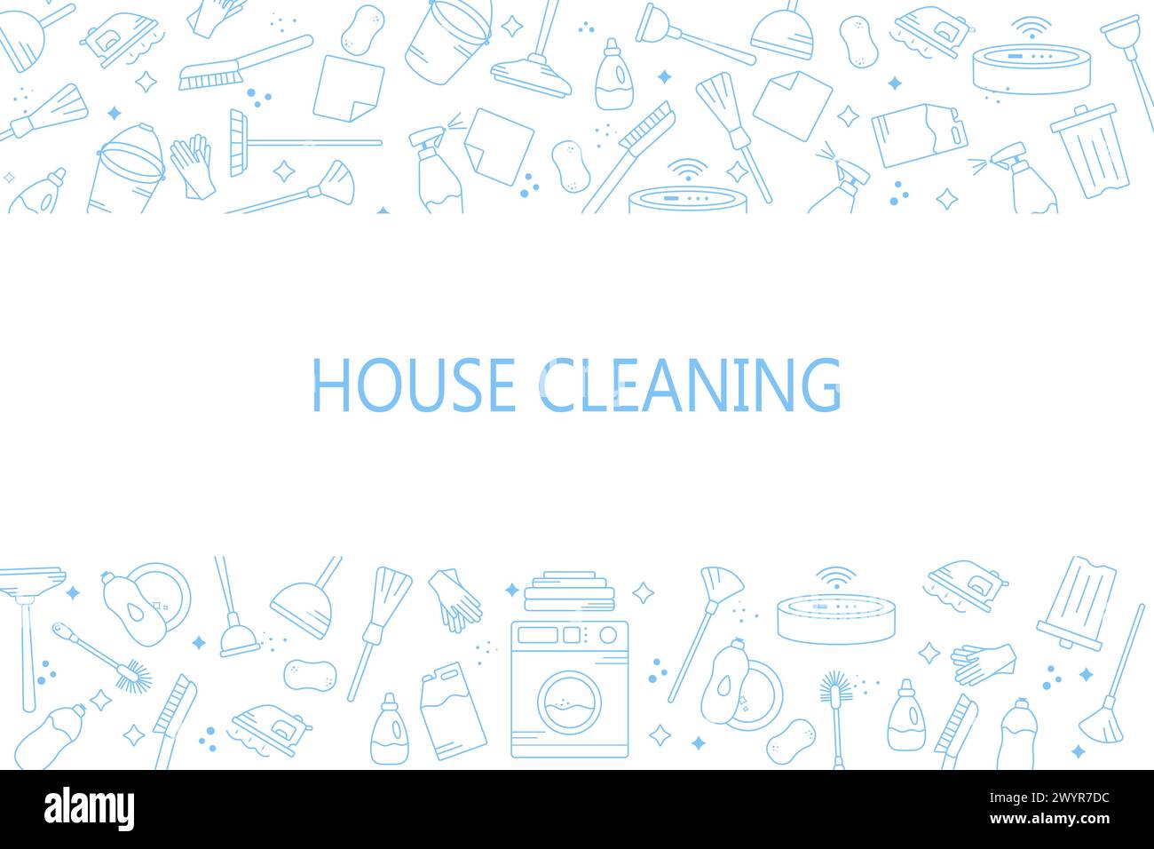 Vector background on the theme of cleaning or cleaning service. Vector ...