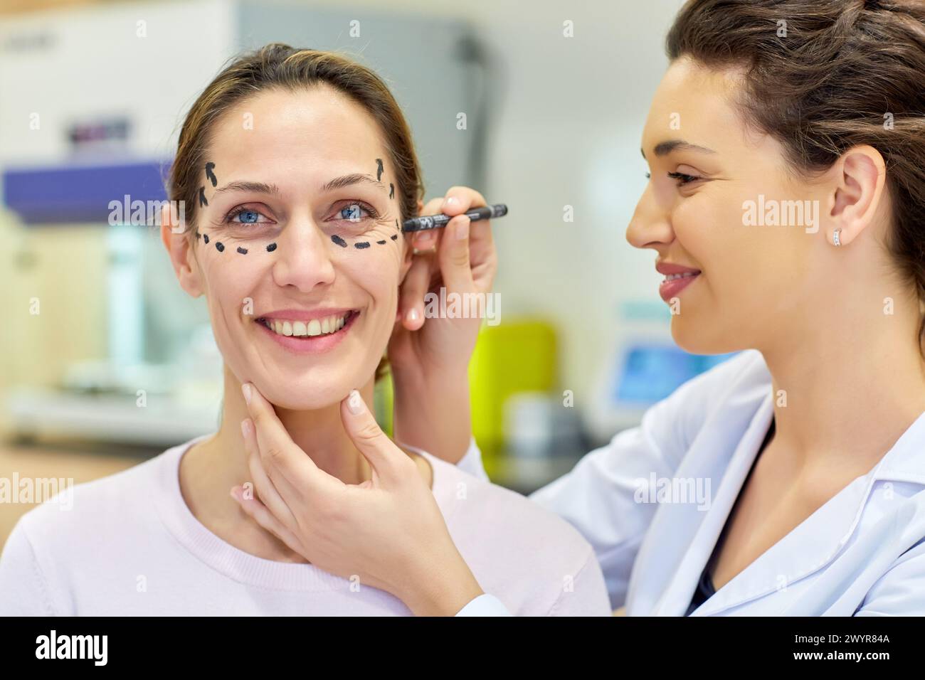 Facelift. Blepharoplasty. Rhytidoplasty. It involves stretching the ...