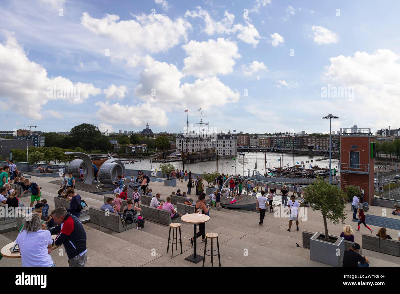 View from the roof of the educational museum of science and technology ...