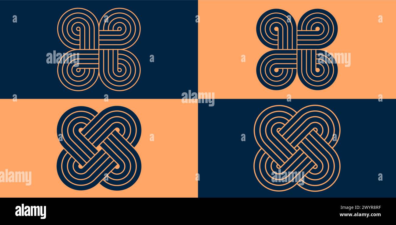 Abstract black arches and shapes intersecting geometric lines. Designs ...