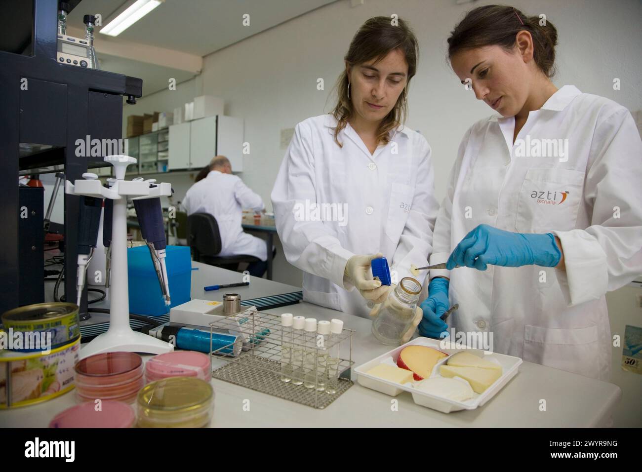 Microbiology laboratory microbiological tests food hi-res stock ...