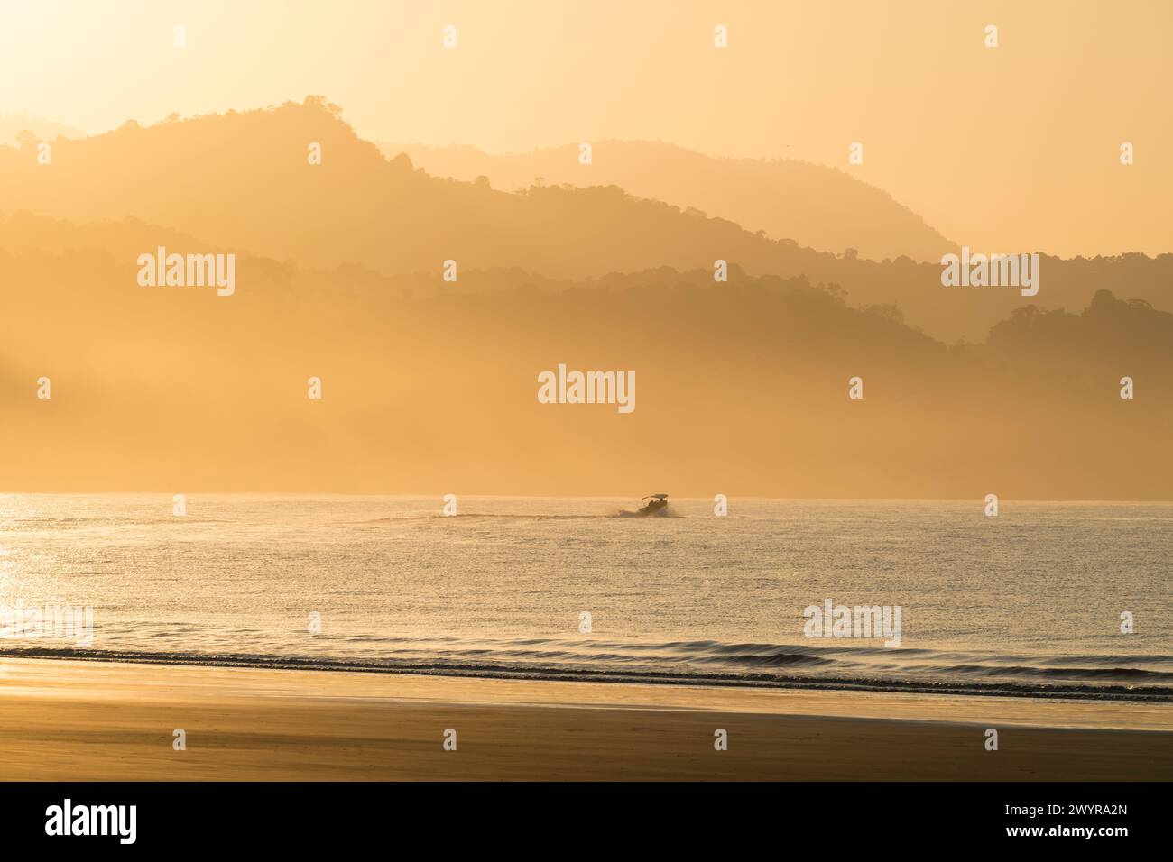 Sunrise over Uvita Beach, Marino Ballena National Park, Costa Rica ...