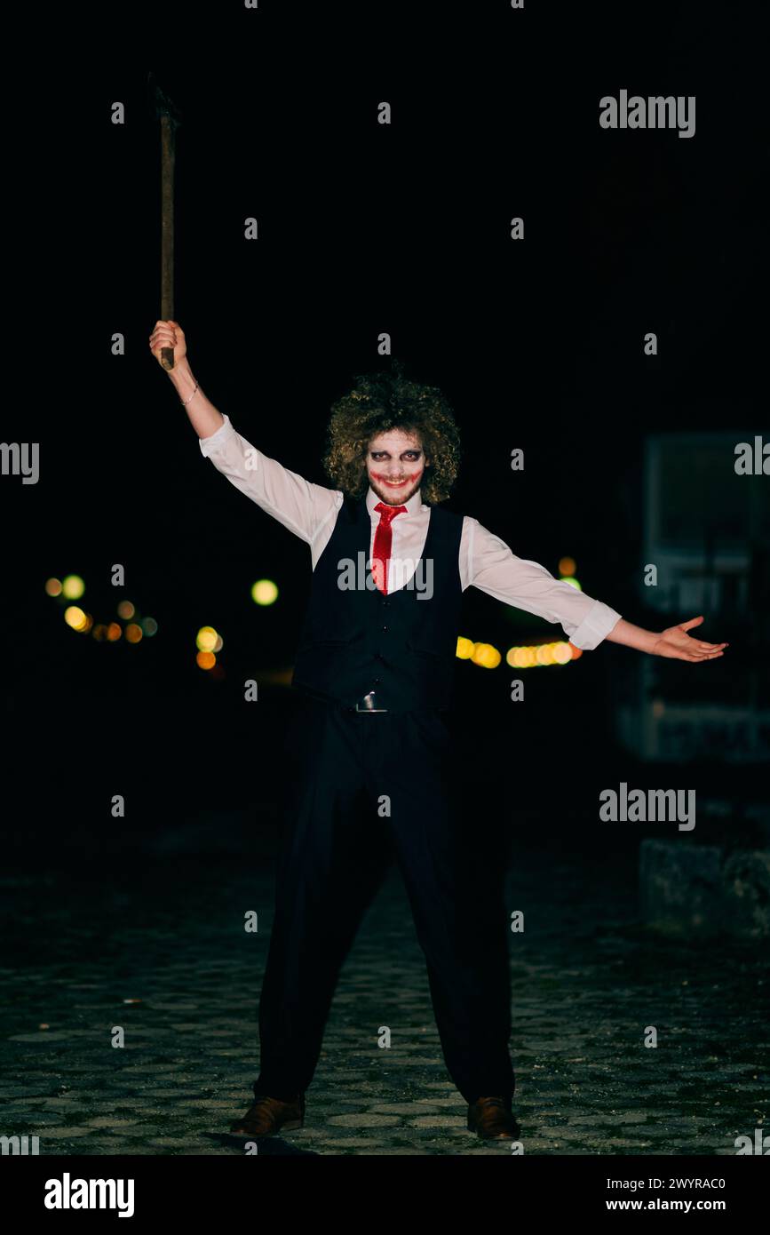 Axe murderer costume hi-res stock photography and images - Alamy