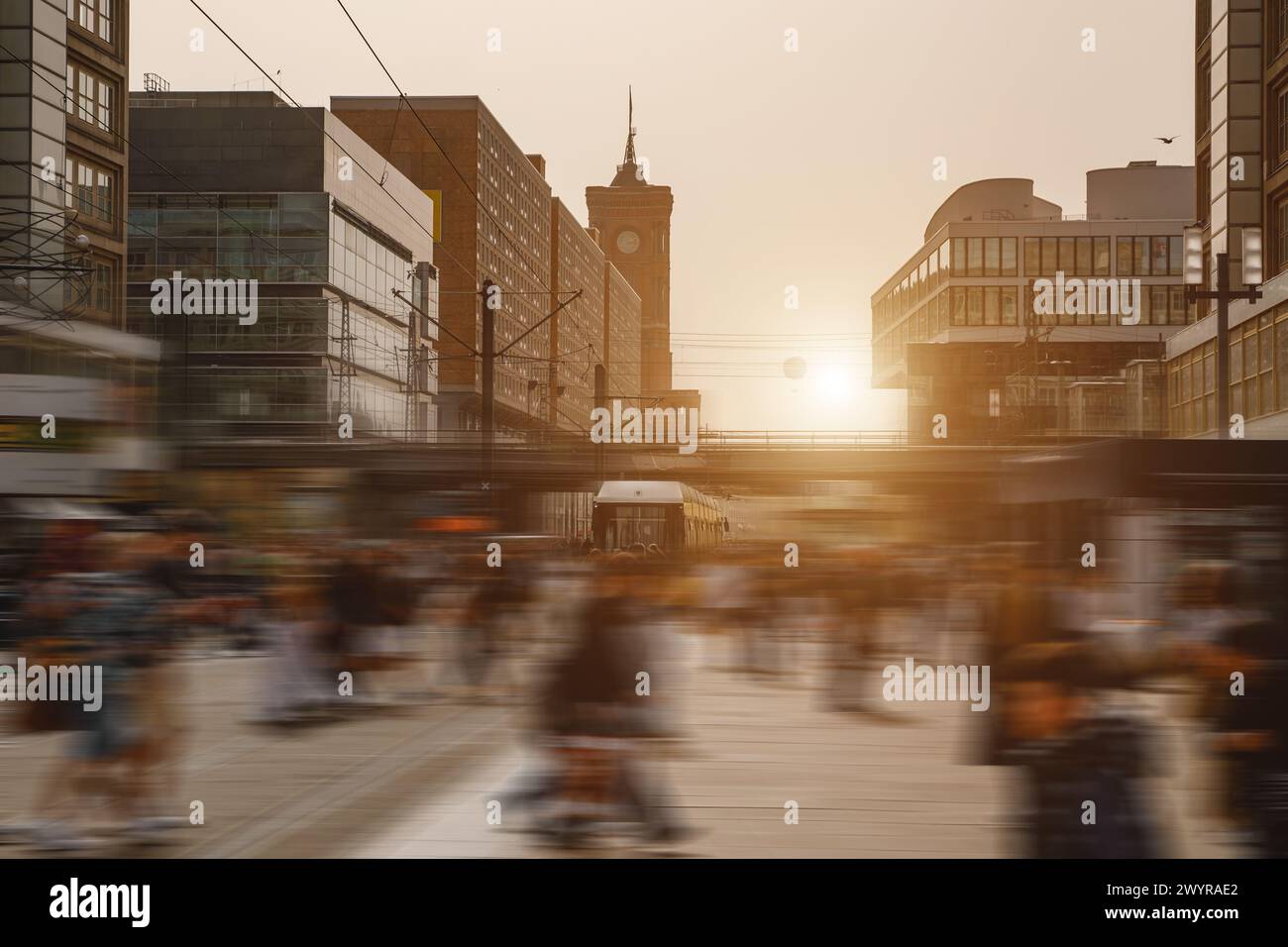Berlin city life. People crowd at Alexanderplatz Stock Photo - Alamy