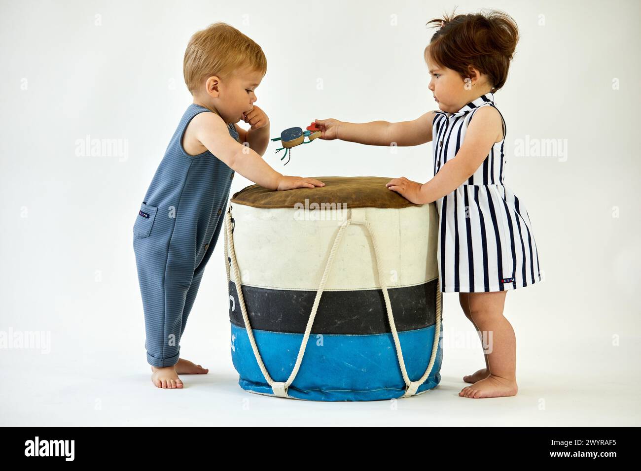 Baby in studio Stock Photo - Alamy
