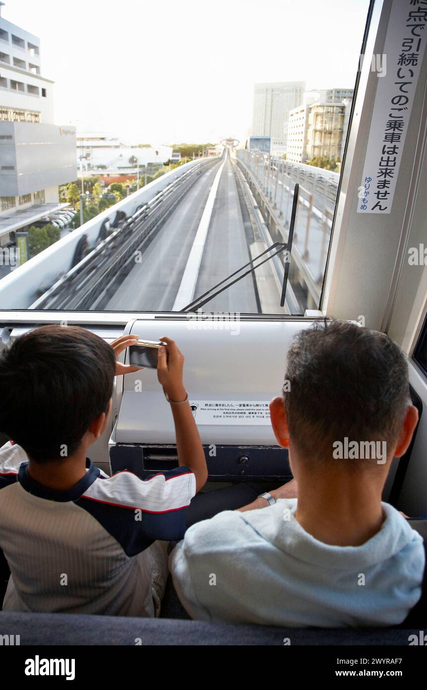 Yurikamome line, Monorail train, Tokyo, Japan Stock Photo - Alamy