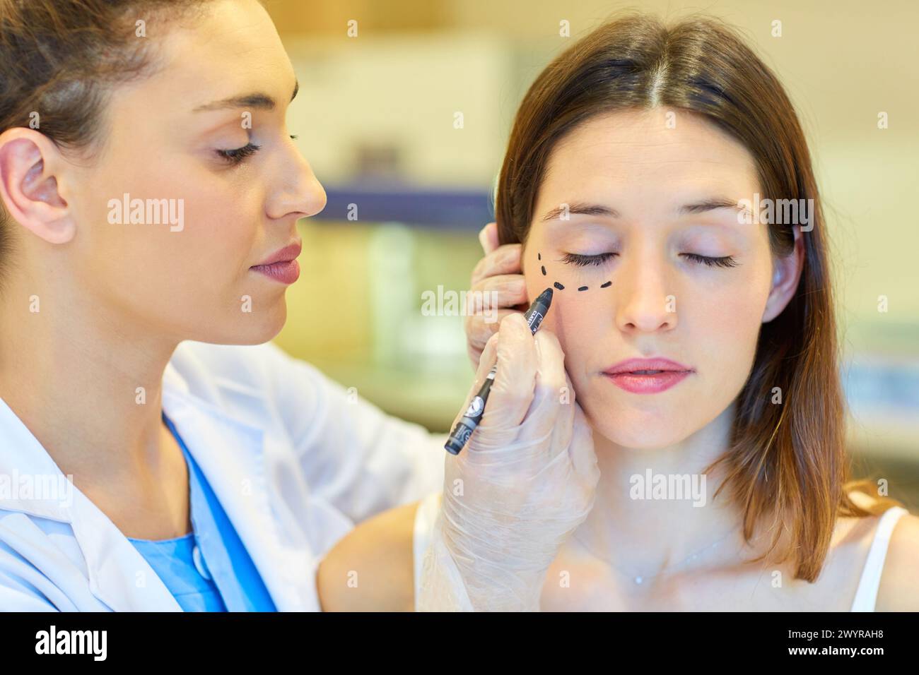 Facelift. Blepharoplasty. Surgery that aims to rejuvenate the look. It ...