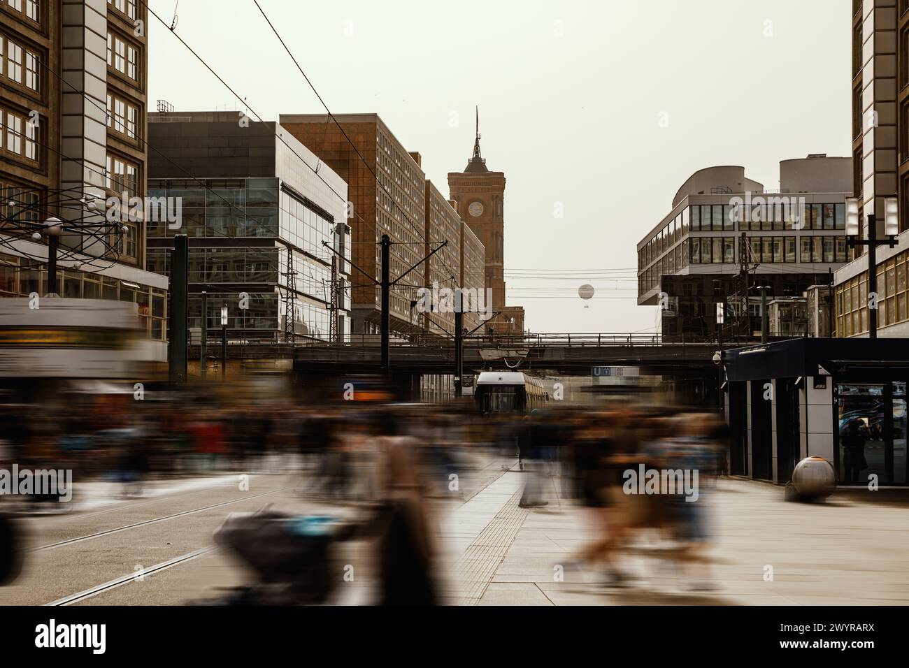 Berlin city life. People crowd at Alexanderplatz Stock Photo - Alamy