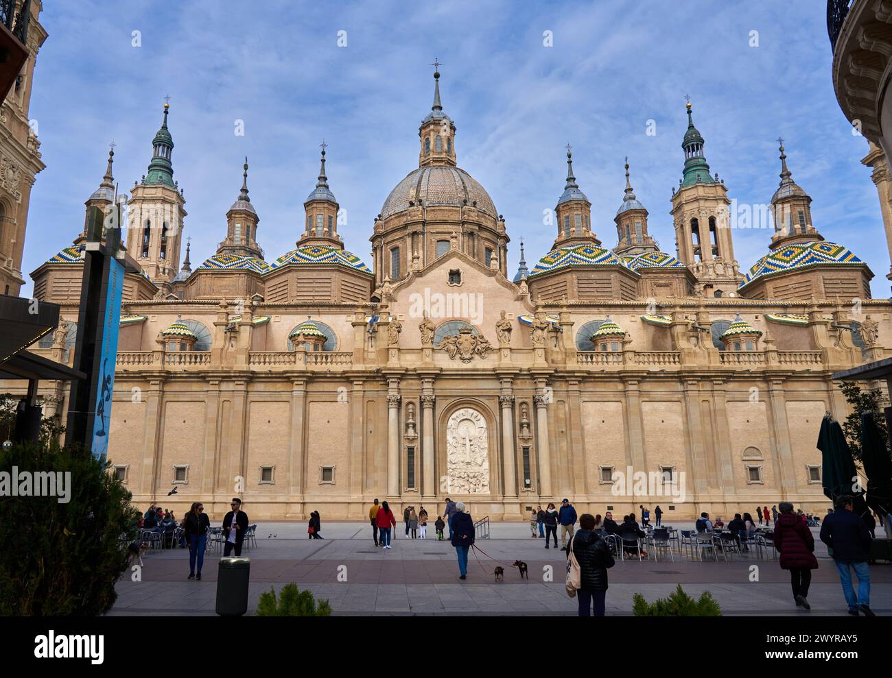 Basilica Cathedral of Our Lady of Pilar, Alfonso I Street, Zaragoza ...