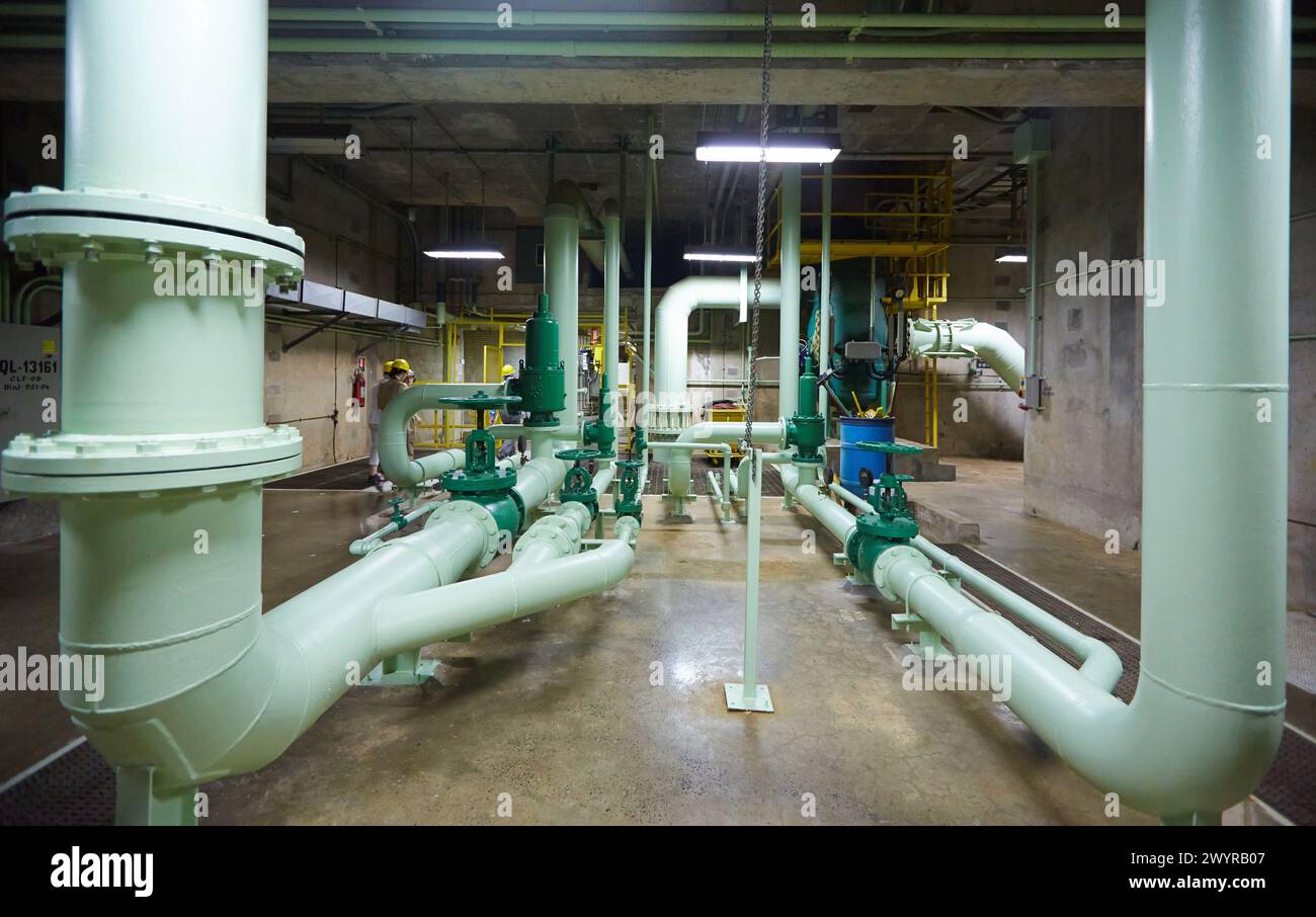 Itaipu Binacional Hydroelectric Power Plant. Generator of renewable ...