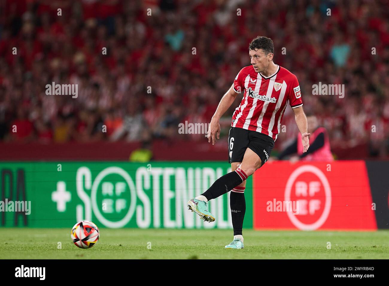 Mikel Vesga of Athletic Club seen in action during the 2024 Copa del ...