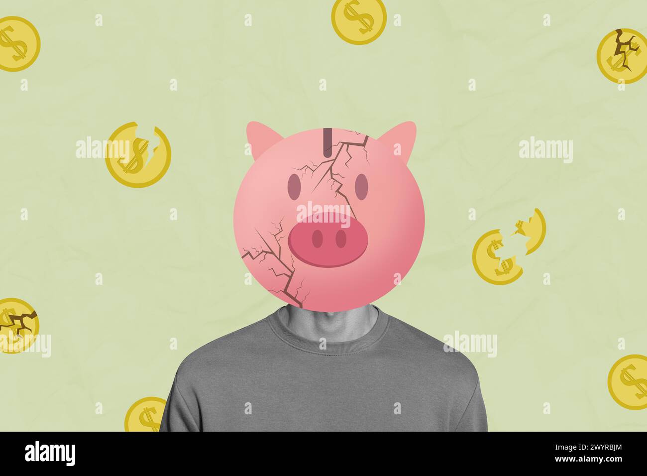 Composite sketch image trend 3D photo collage of young incognito ...