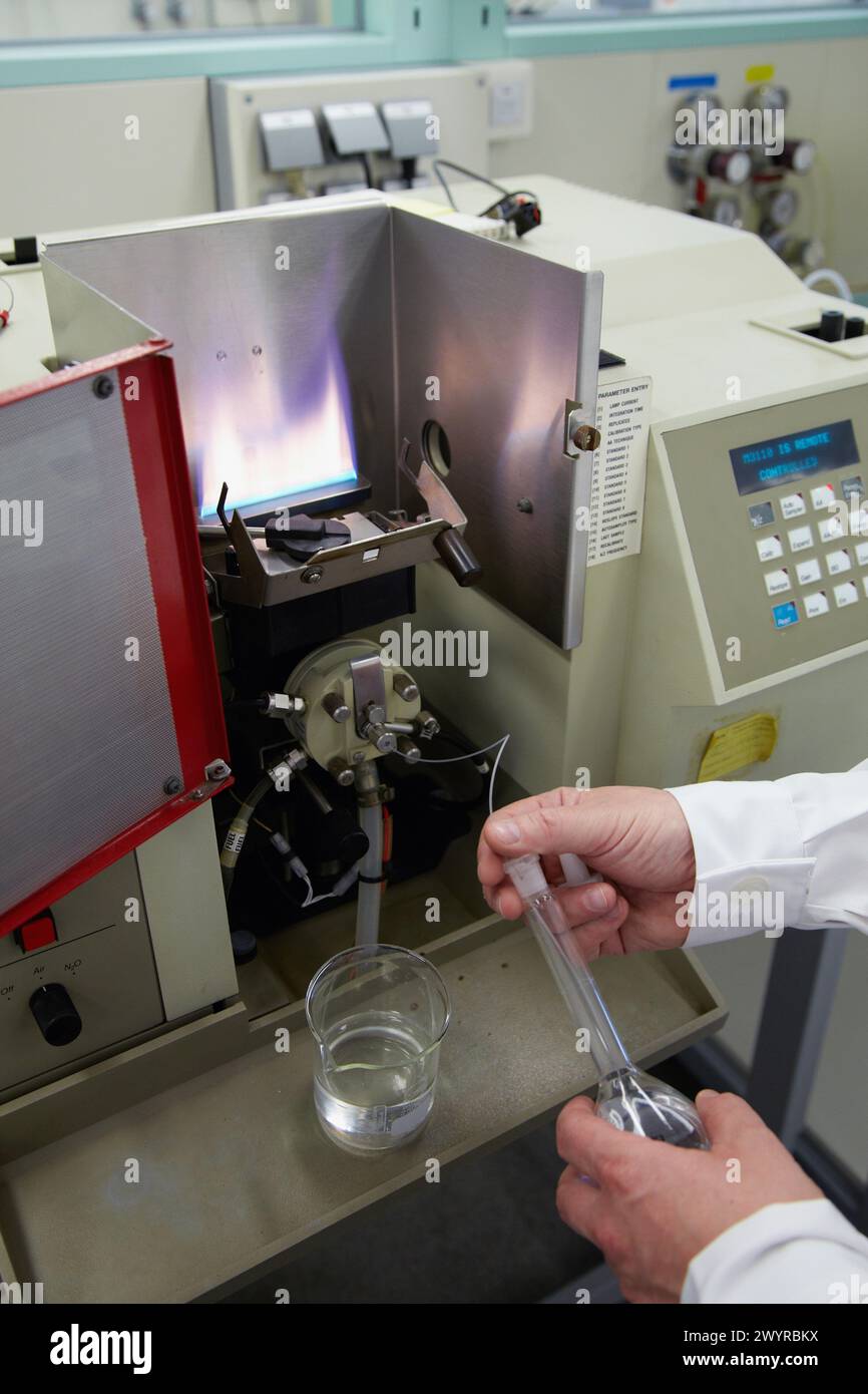 Atomic absorption spectrophotometer, Determination of metals in ...