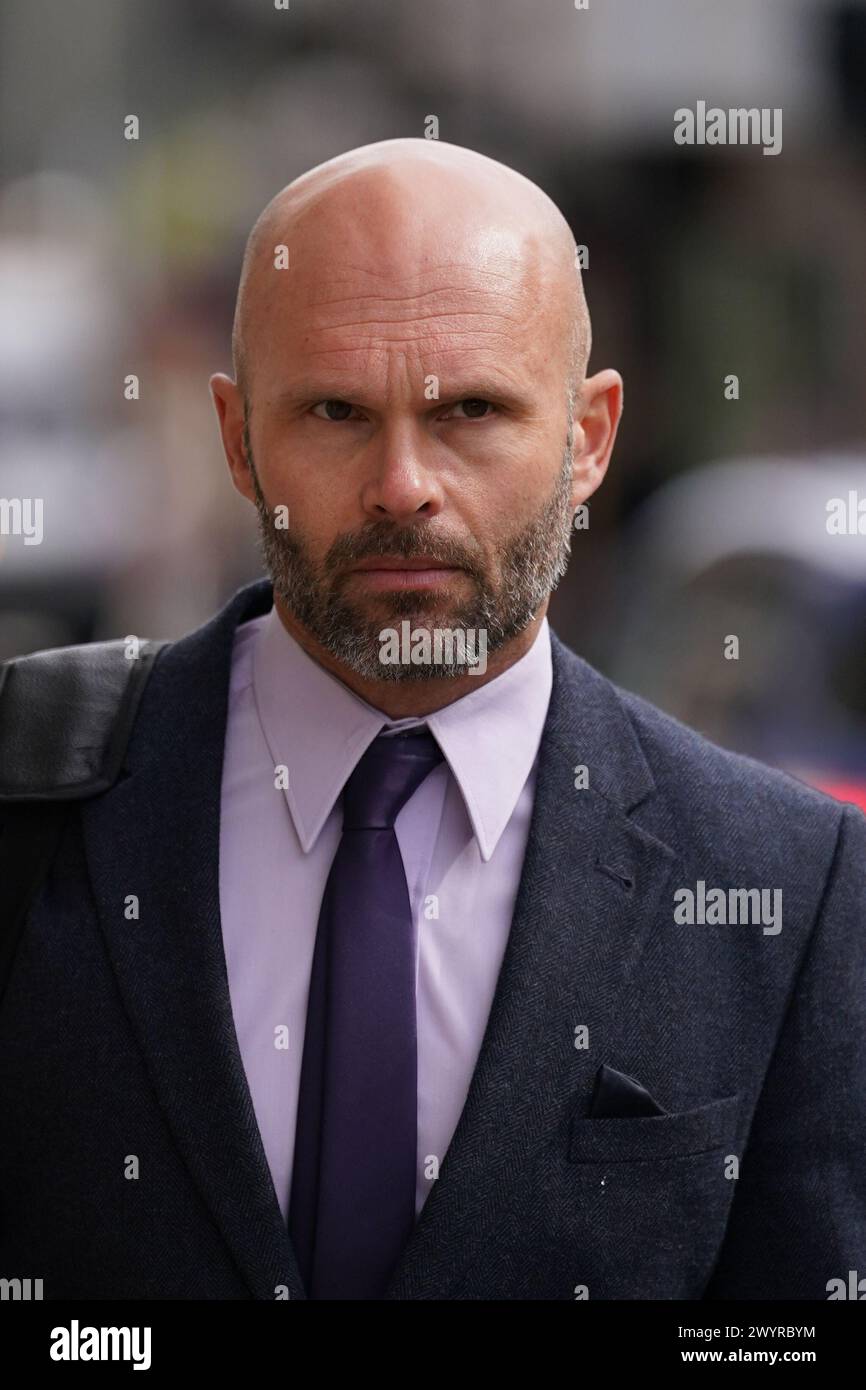 Pc Daniel Julian, who serves with Sussex Police, arrives at Lewes Crown ...
