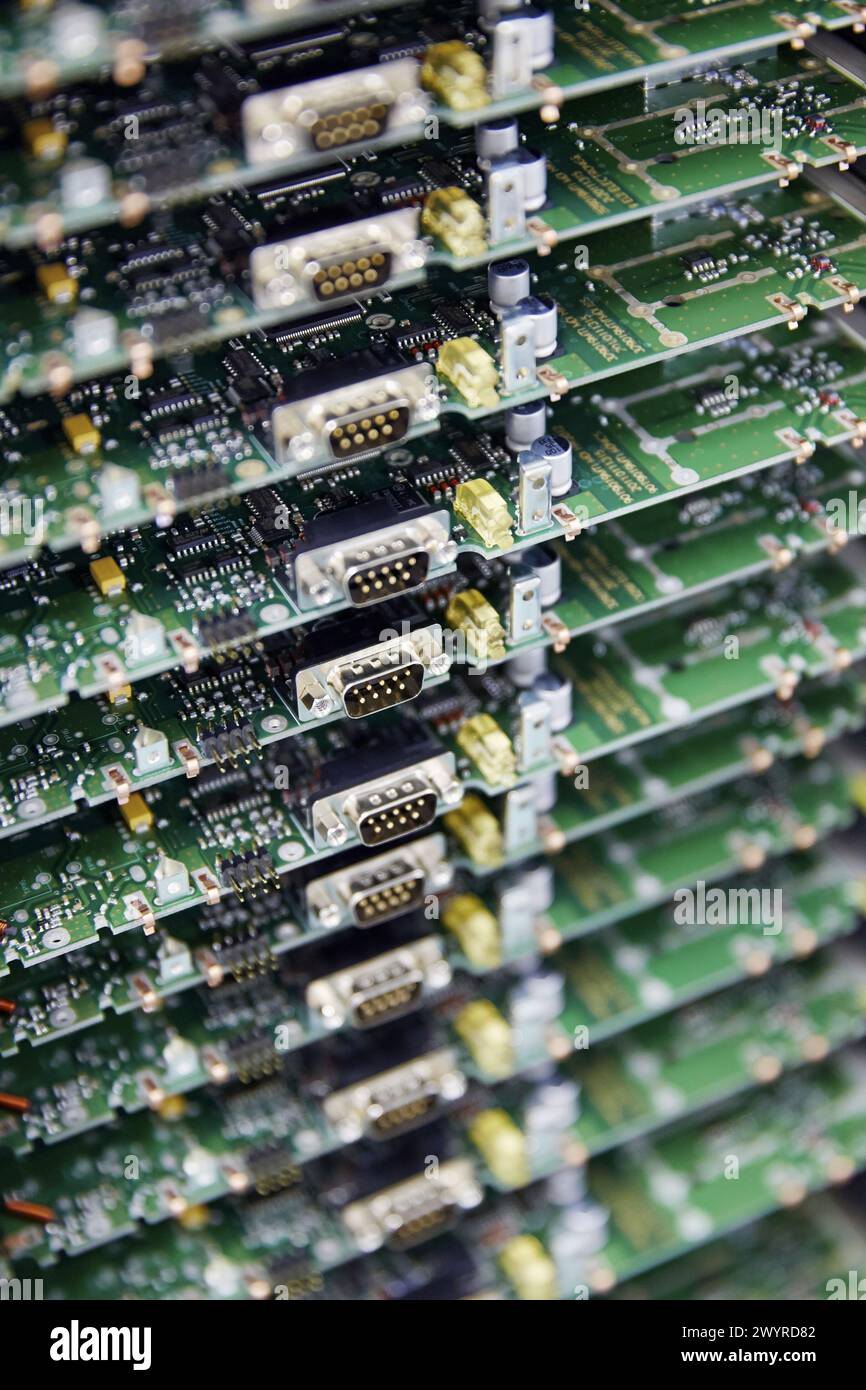 Integrated circuit board. Plant manufacturing of electronic equipment ...