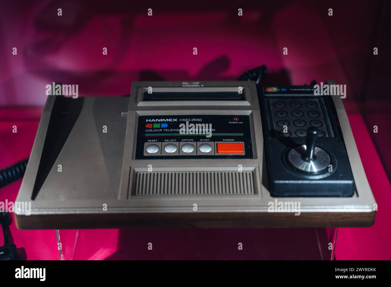 Warsaw, Poland - March 19, 2024. Vintage Hanimex HMG 2650 Game Console ...
