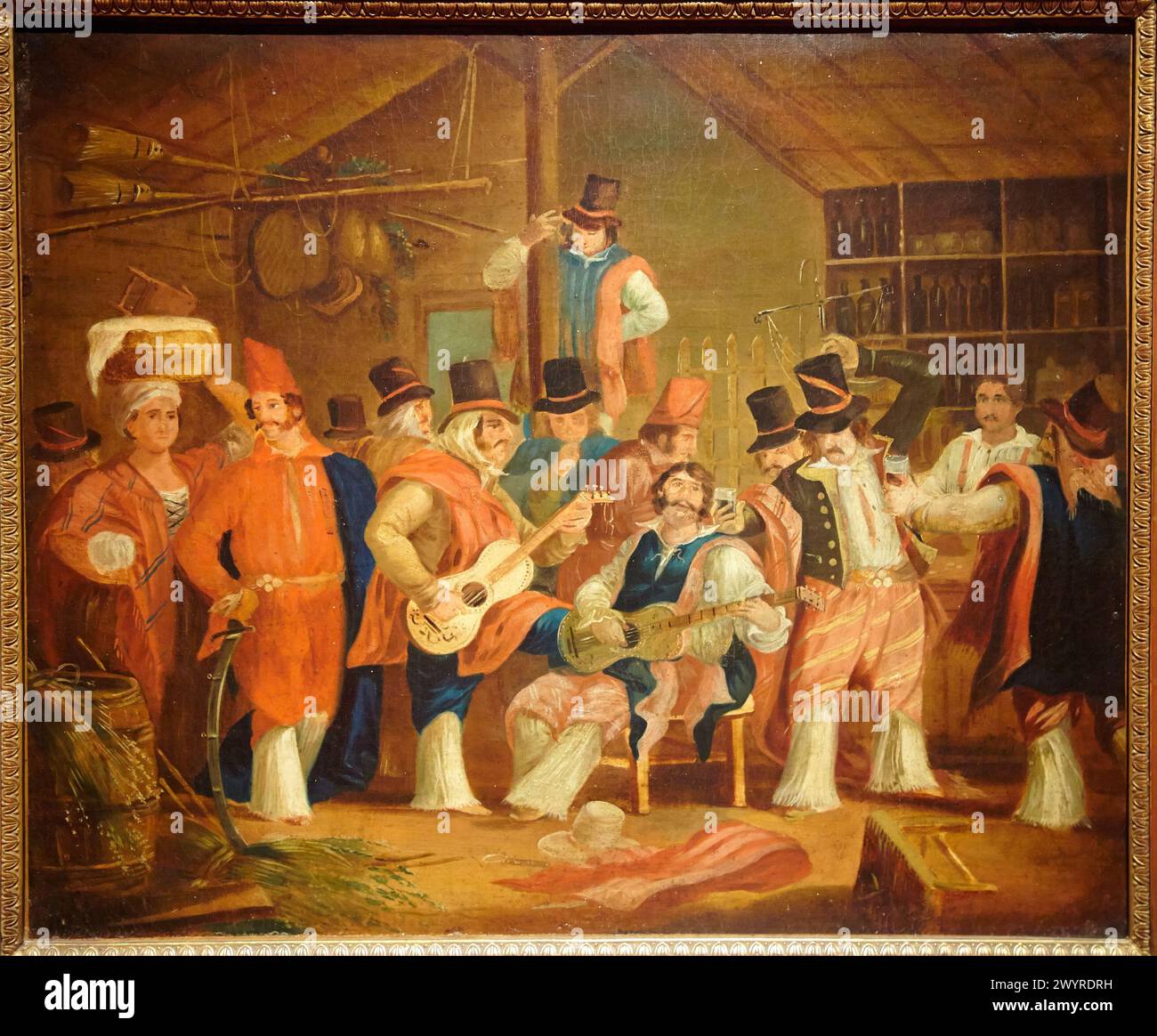 Payada en una pulpería. Carlos Morel. Museo Nacional de Bellas Artes ...