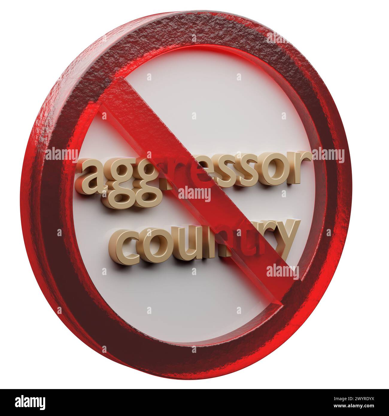 Beautiful abstract illustration aggression country Forbidden ...