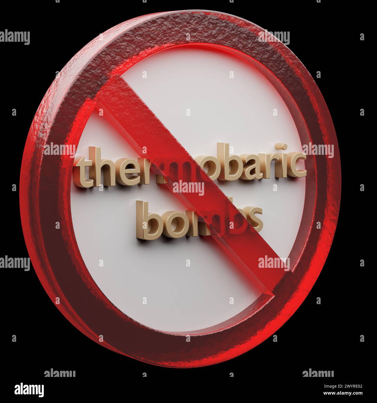 Beautiful abstract illustration thermobaric bombs Forbidden ...