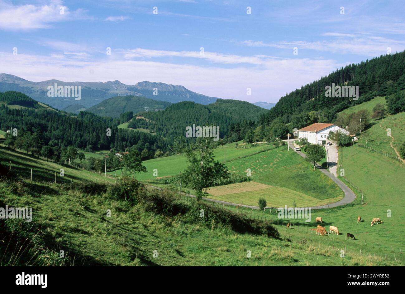 Farmhouse, Legazpi. Aitzgorri, Guipuzcoa, Euskadi, Spain Stock Photo ...
