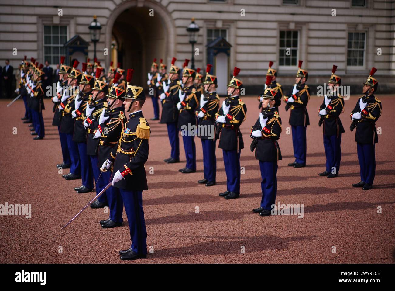 France's Gendarmerie's Garde Republicaine take part in the Changing of ...