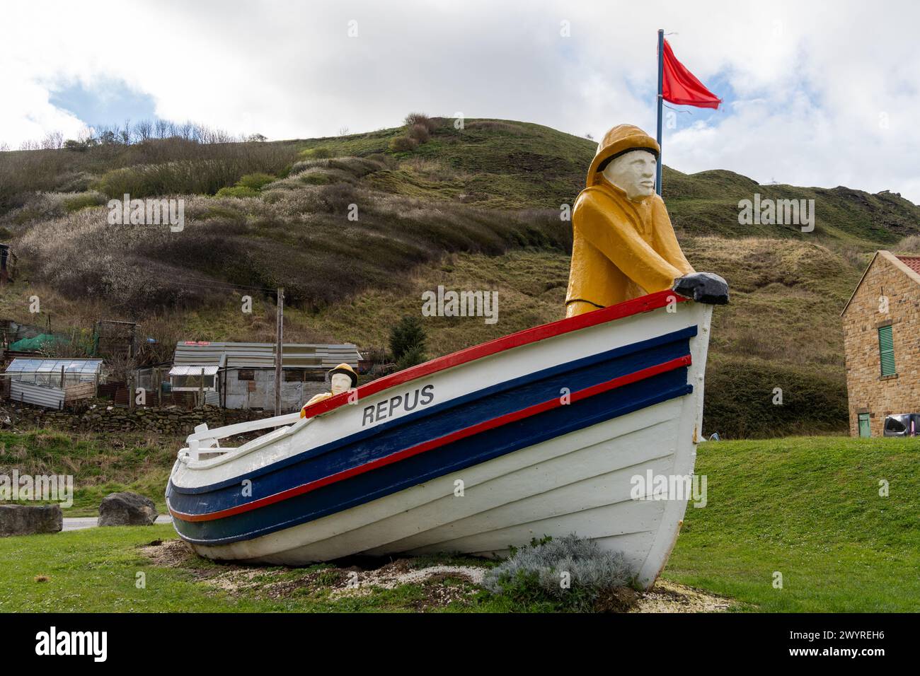 Yorkshire coble boat hi-res stock photography and images - Alamy