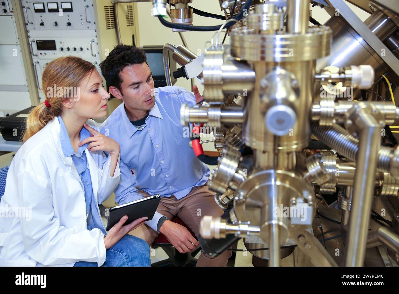 Researchers. Surface spectrometer, Photoelectron spectroscopy, Auger ...