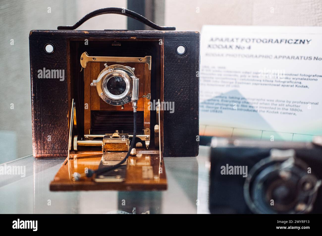 Warsaw, Poland - March 19, 2024. Vintage Kodak No. 4 Folding Camera on ...