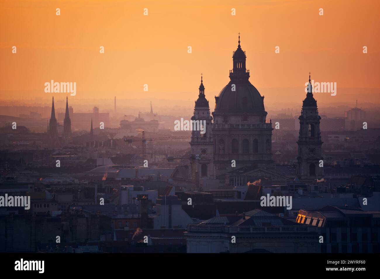 The Basilica in Budapest at sunrise Stock Photo - Alamy