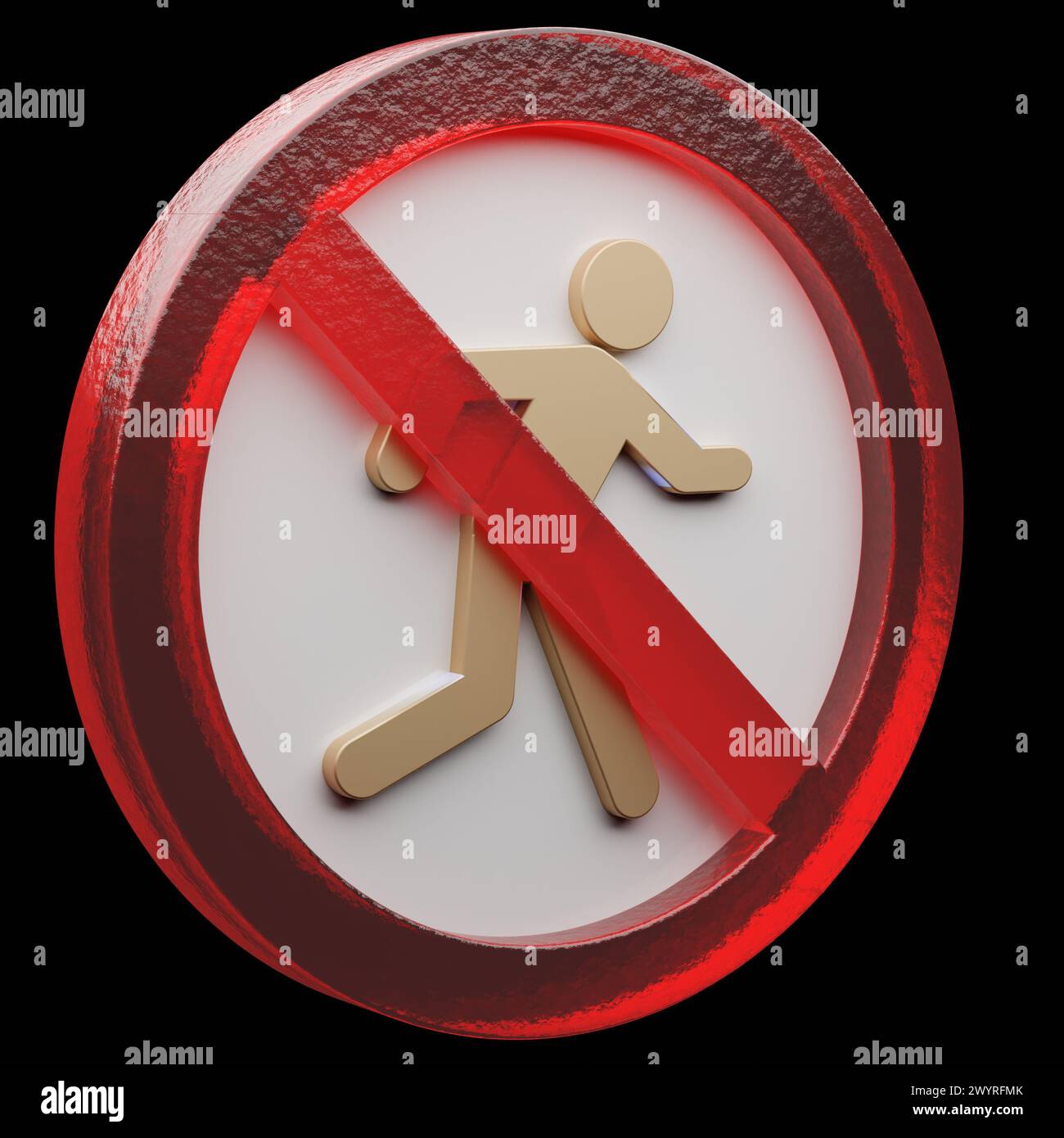 Beautiful abstract illustration Forbidden, people, prohibition, warning ...