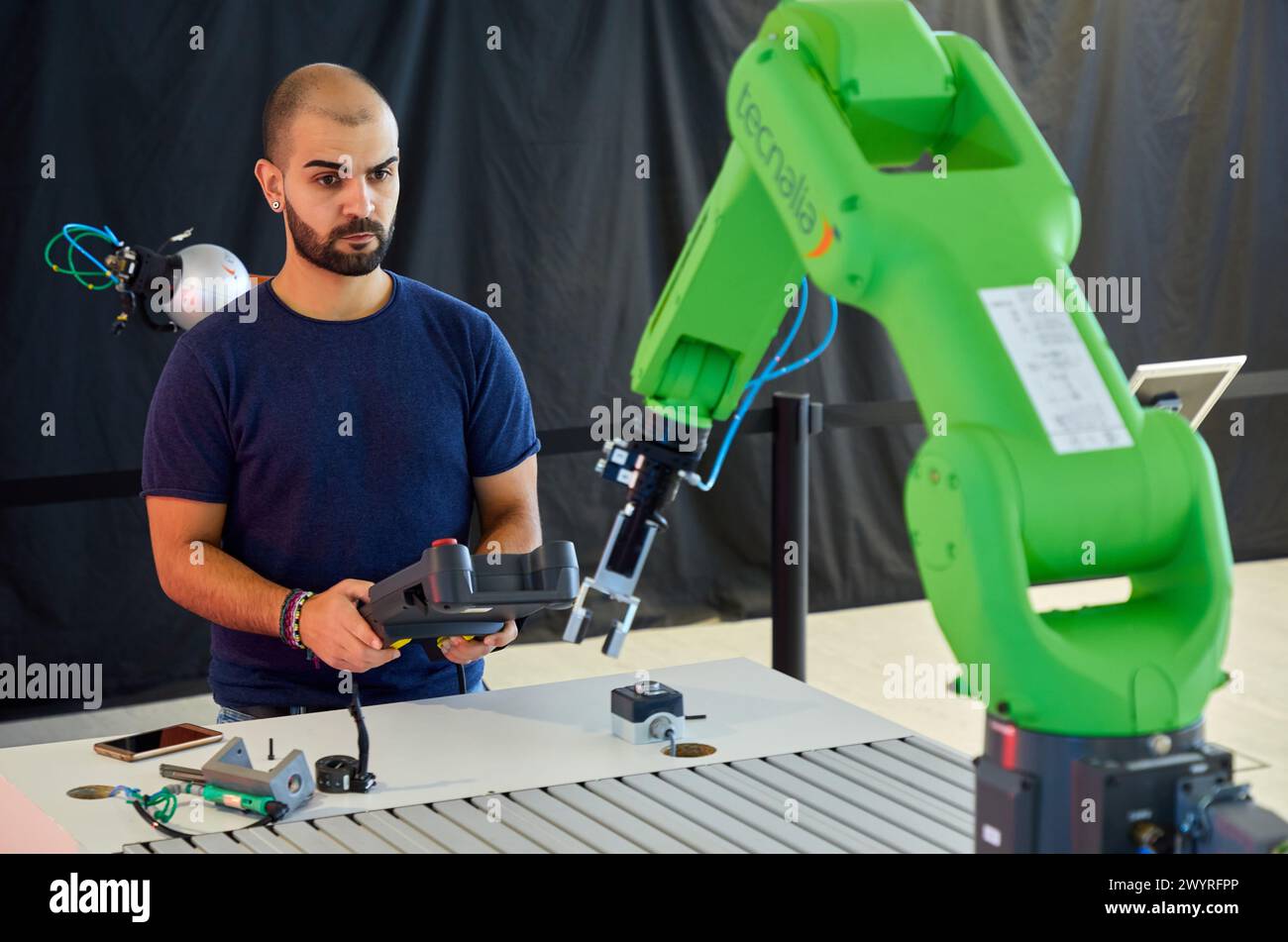 Robotics development in industry, Robot, Advanced manufacturing Unit ...